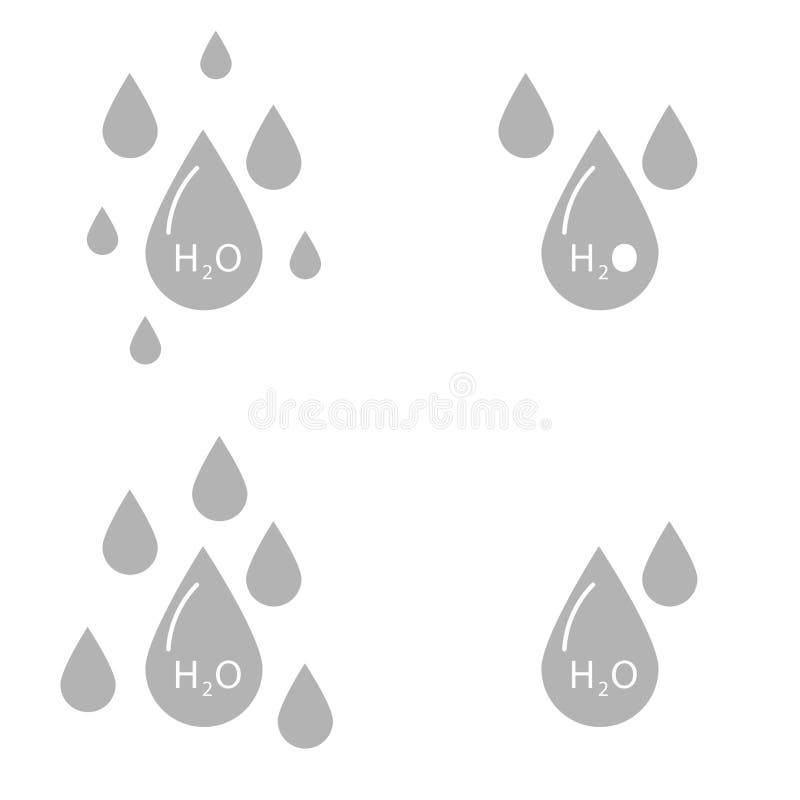 Water Drop Icon on a White Background, Vector Illustration Stock Vector ...