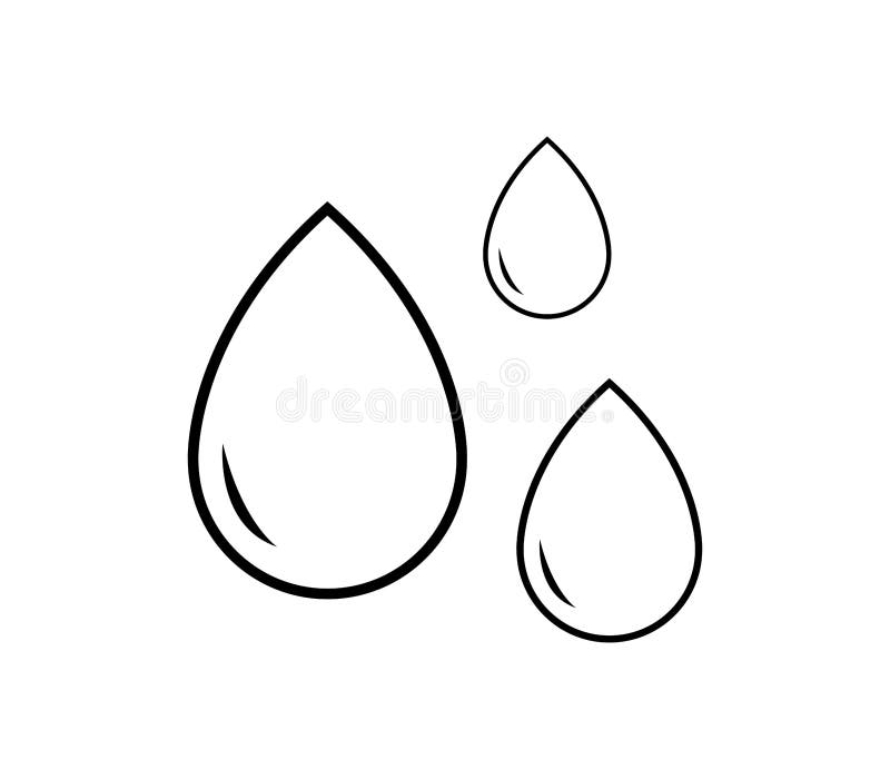 Water drop icon stock illustration. Illustration of natural - 119597059