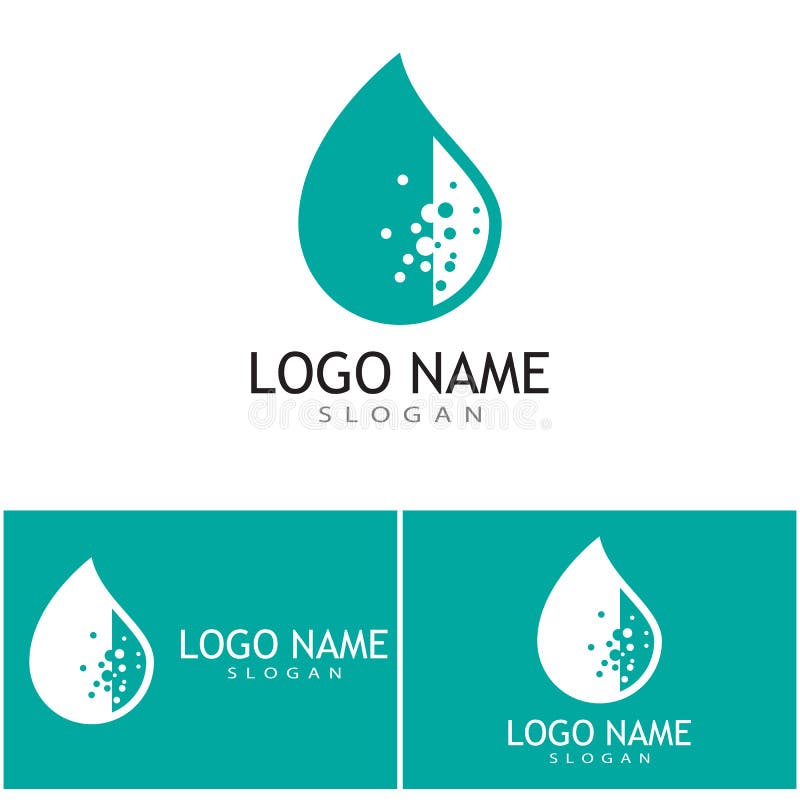 Water Drop Illustration Logo Vector Design Stock Vector - Illustration ...
