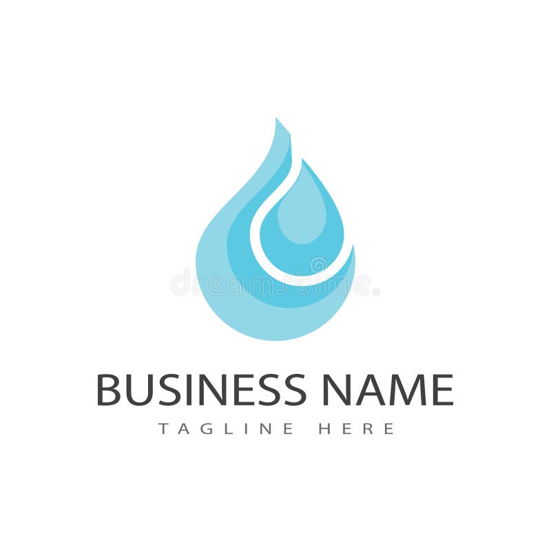 Water Drop Illustration Logo Vector Design Stock Vector - Illustration ...
