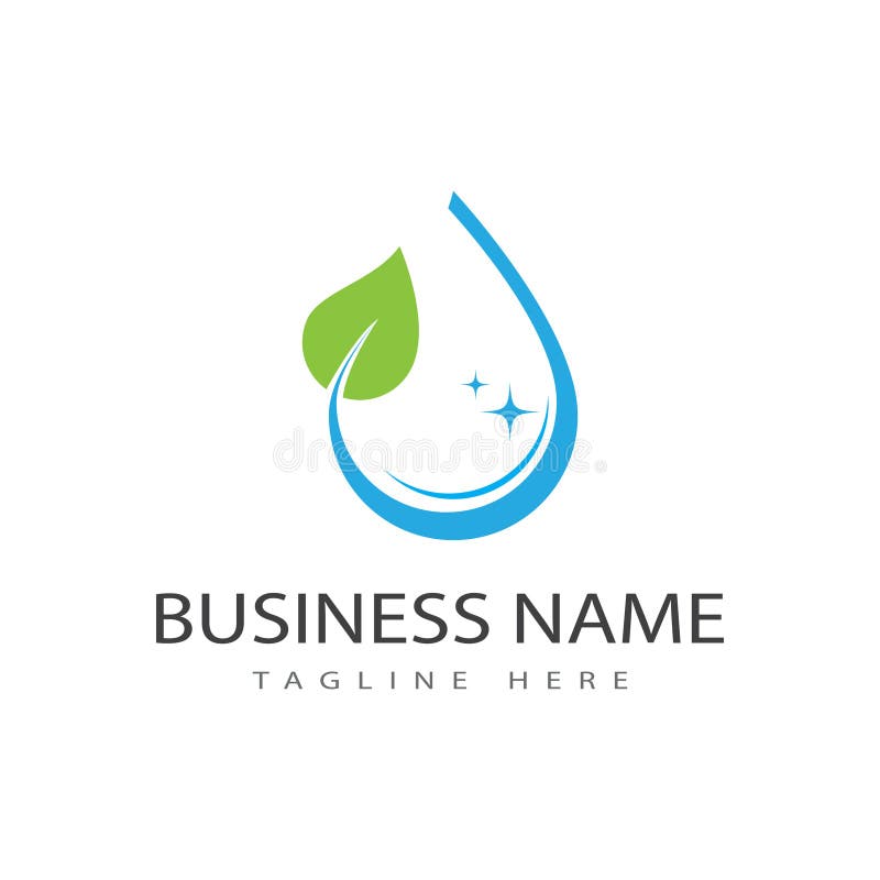 Water Drop Illustration Logo Vector Design Stock Vector - Illustration ...