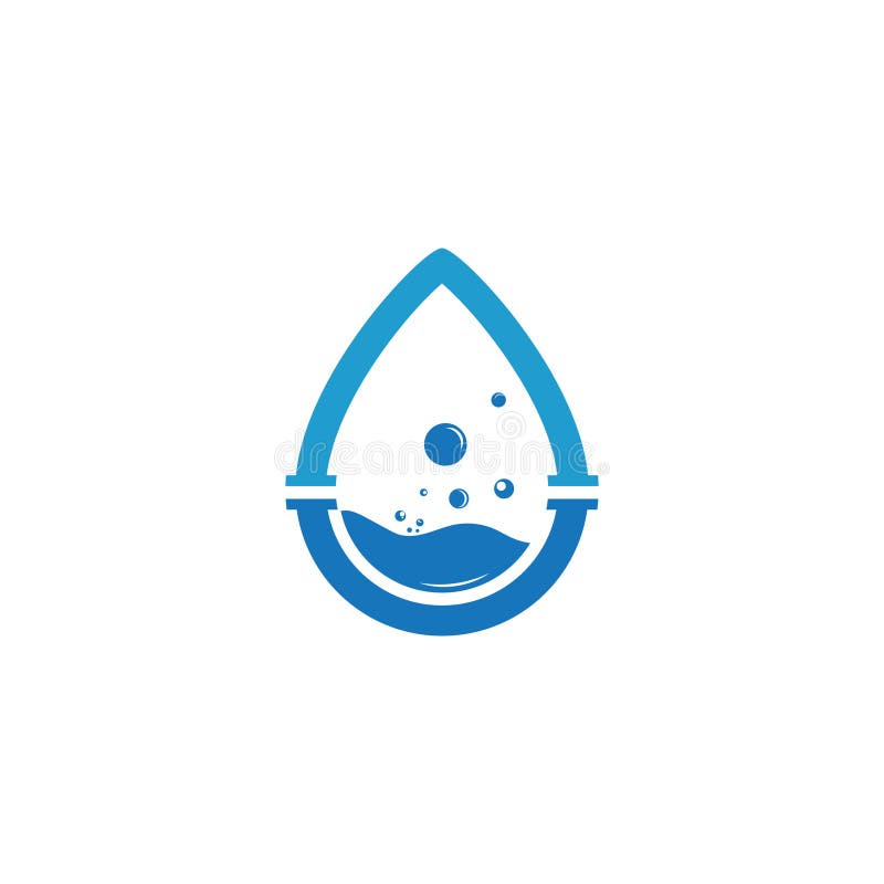 Water Drop Illustration Logo Vector Design Stock Vector - Illustration ...