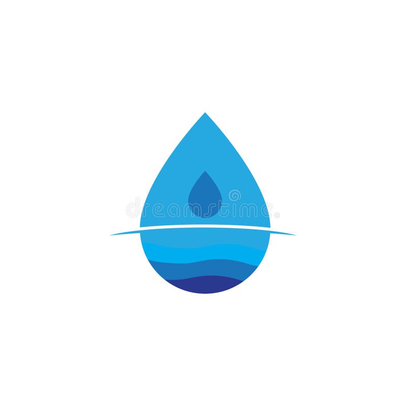 Water Drop Illustration Logo Vector Design Stock Vector - Illustration ...