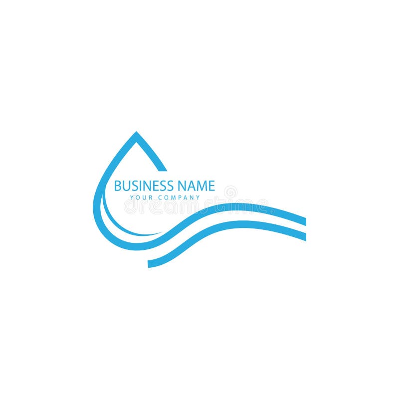Water Drop Illustration Logo Vector Design Stock Vector - Illustration ...