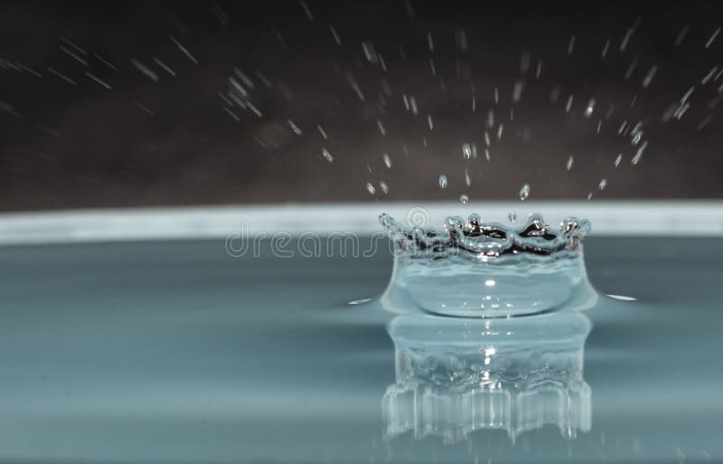 Water drop impact stock image. Image of flowing, drops - 108332007