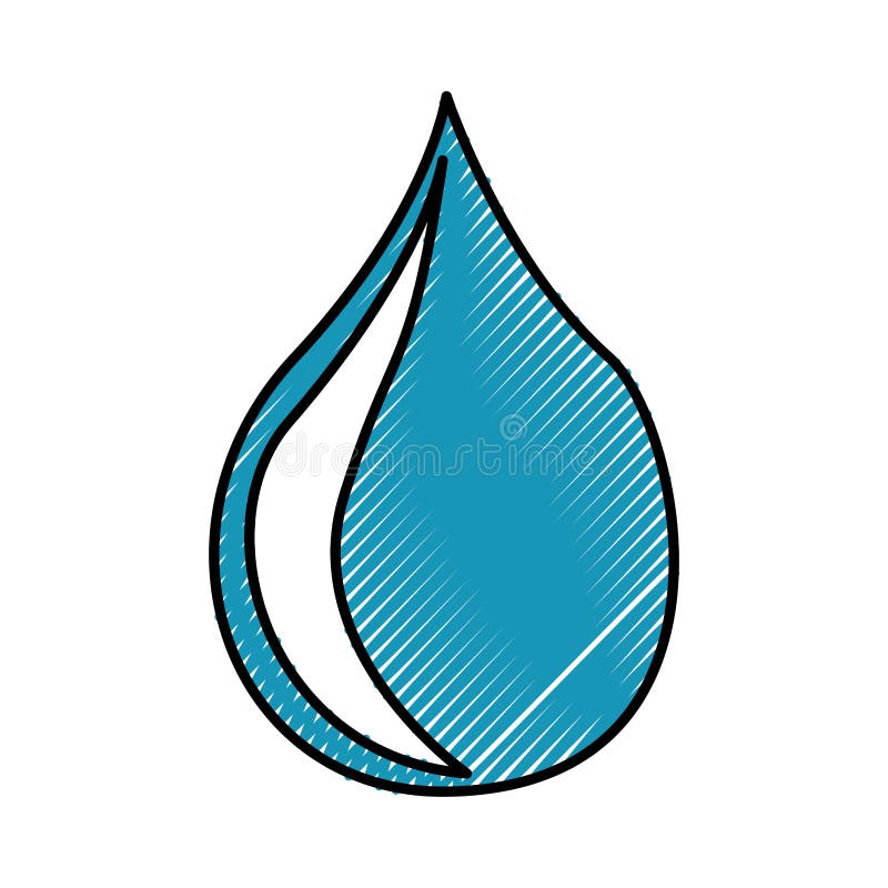 Water drop isolated icon stock vector. Illustration of limpid - 93987511