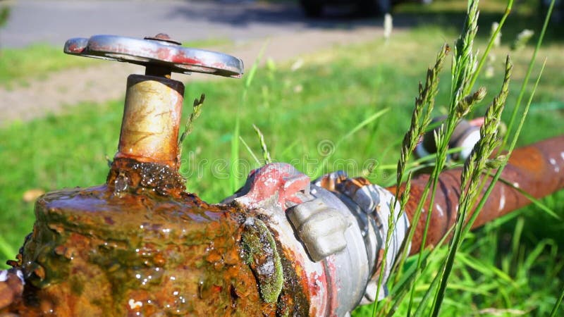 Leaking Valve in Industrial Pipe Stock Video - Video of metal, leak ...