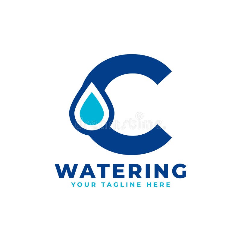 Water Drop Letter C Initial Logo. Usable for Nature and Branding Logos ...