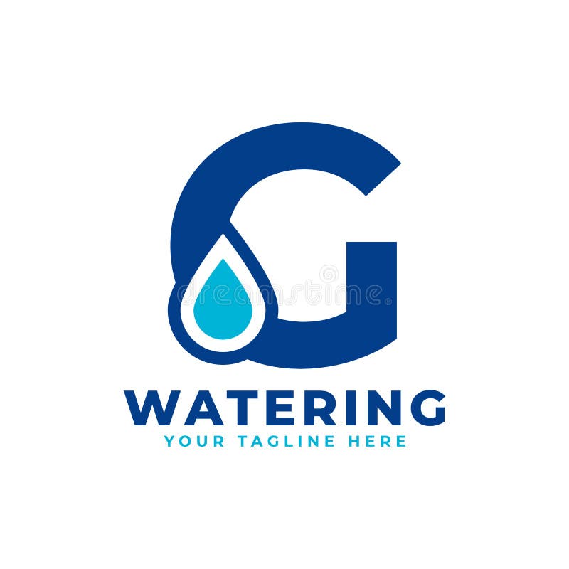 Water Drop Letter G Initial Logo. Usable for Nature and Branding Logos ...