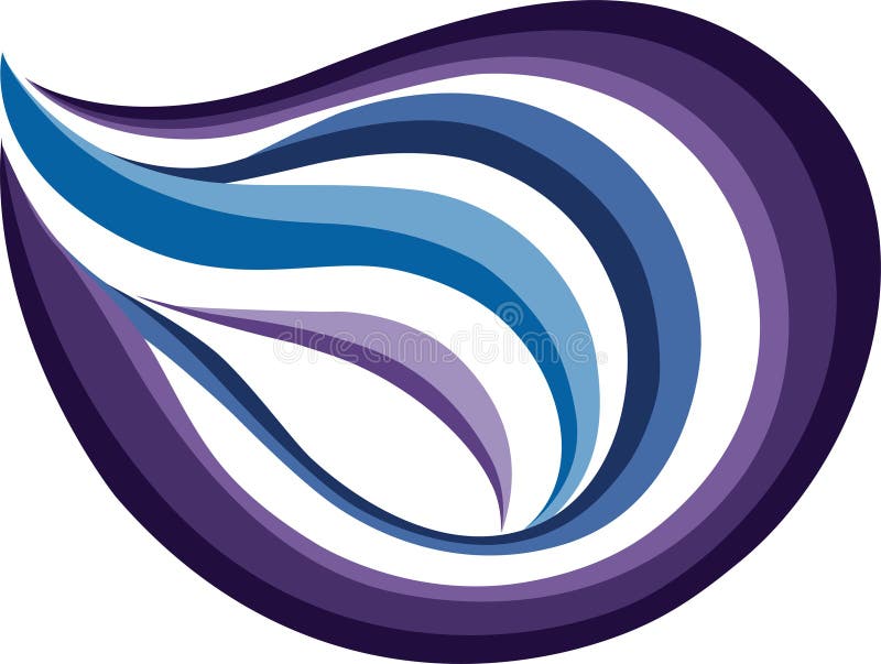 Combination of Circular Logo Ribbon Design Stock Illustration ...