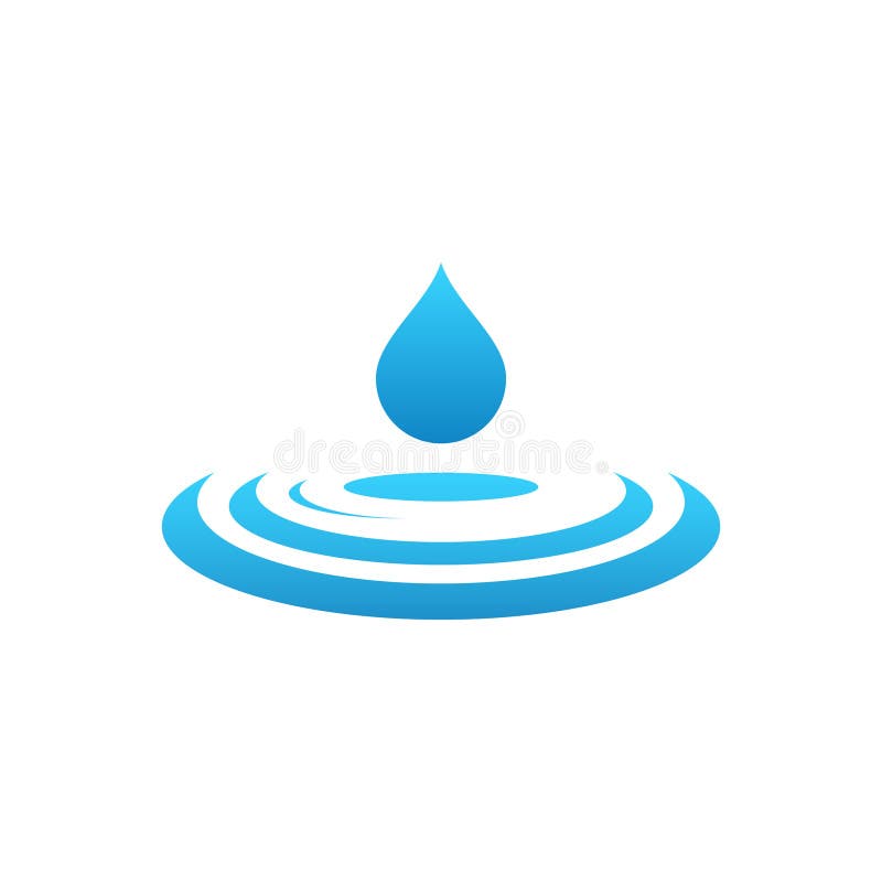 Water Drop Logo Design Inspiration, Water Drop Logo with Leaf Stock ...