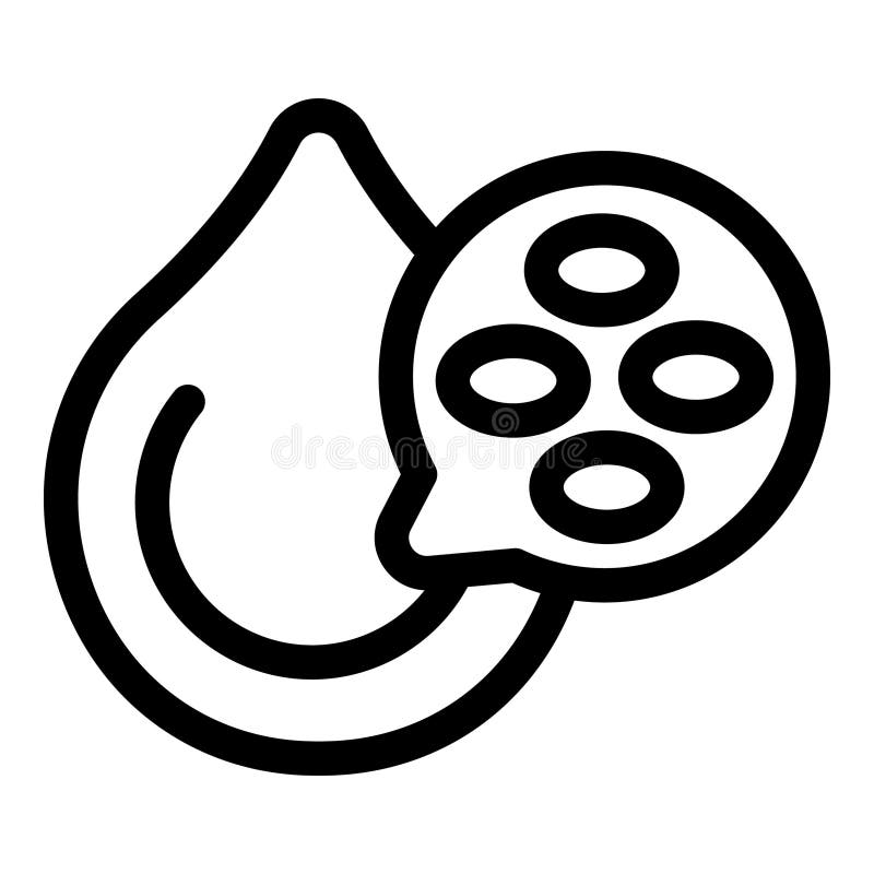 Water Drop Logo Showing Molecular Structure Containing Oxygen Atoms ...