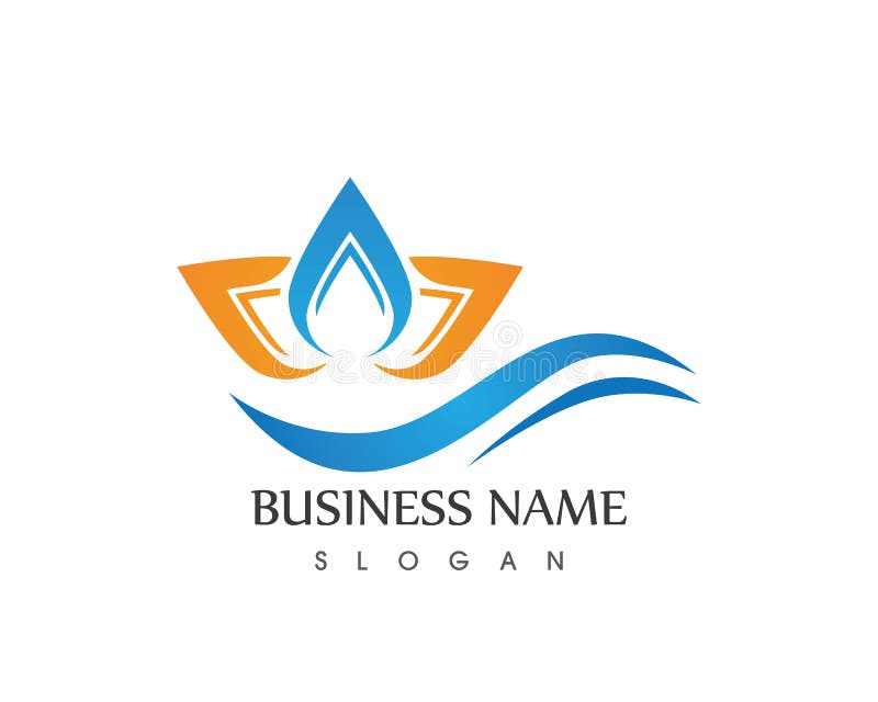 Water drop logo template stock vector. Illustration of clean - 115419998