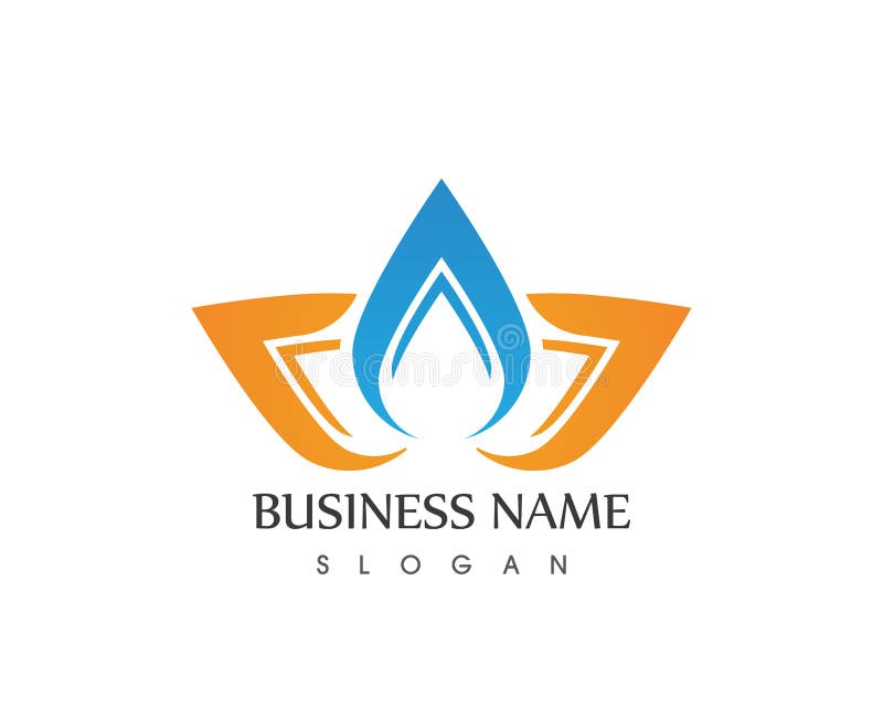 Water drop logo template stock vector. Illustration of clean - 115420015