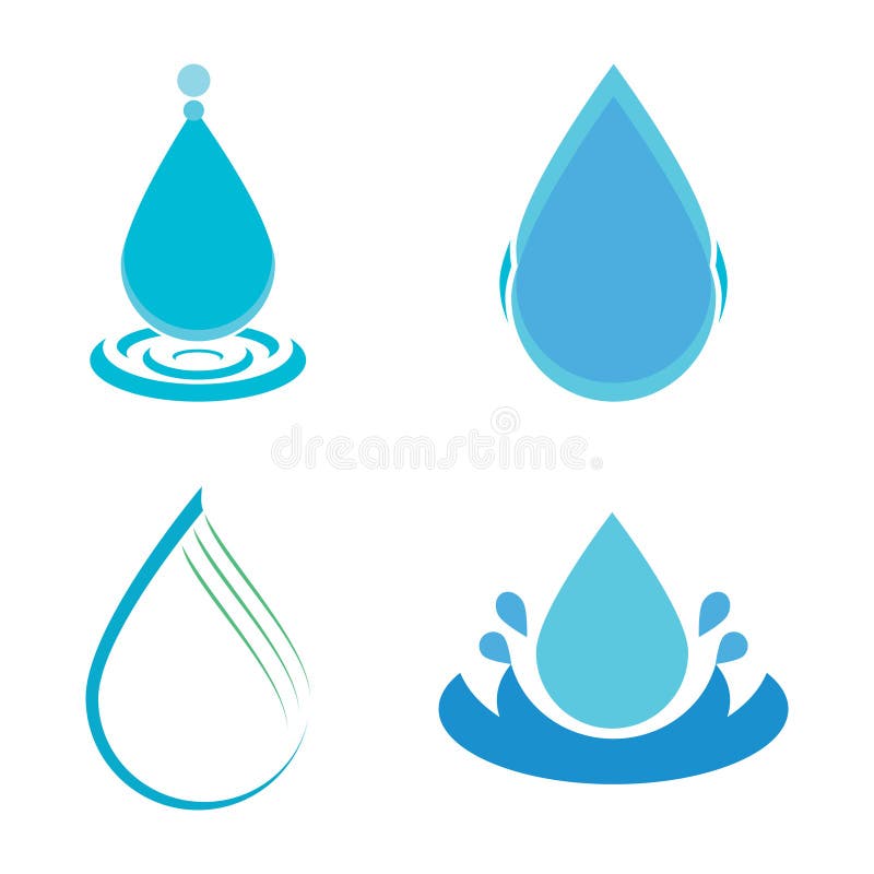 Water drop Logo Template stock vector. Illustration of business - 337619161