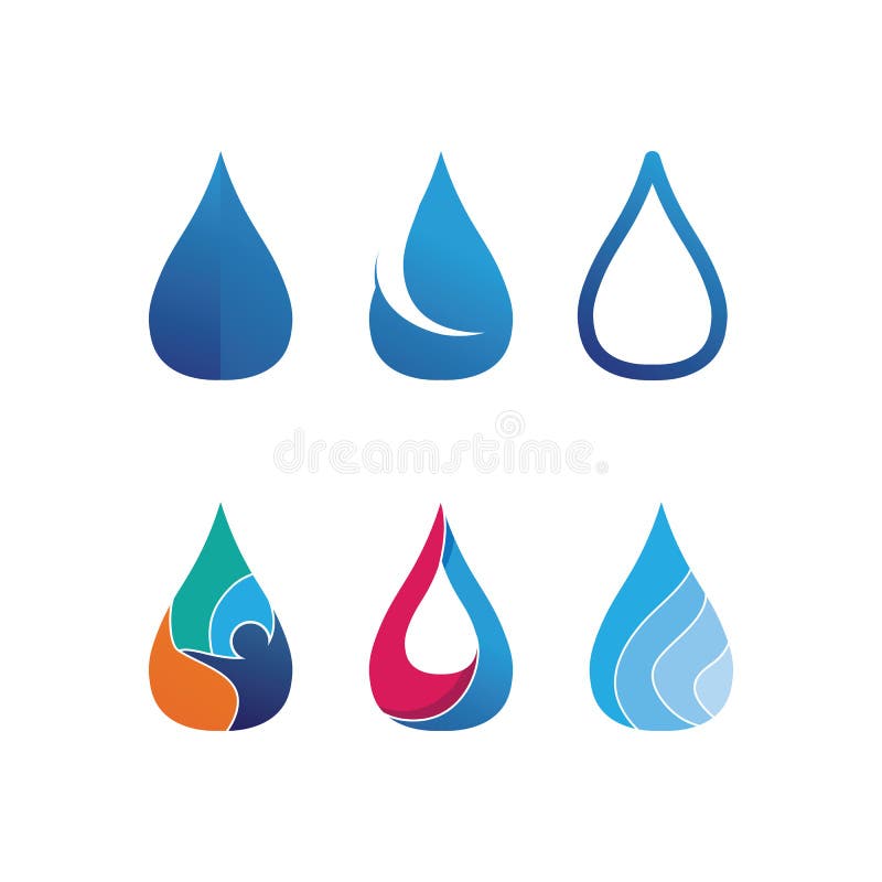 Water Drop Logo Template Vector Illustration Design Stock Vector ...