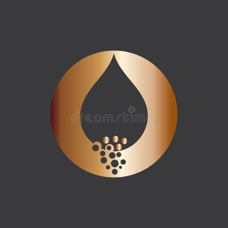 Drop Logo Vector Illustration Template Stock Vector - Illustration of ...