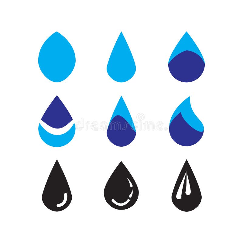 Water Drop Logo Template Vector Illustration Design Stock Vector ...