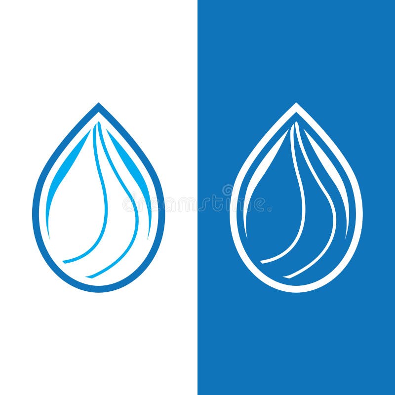 Water Drop Logo Template Vector Stock Vector - Illustration of aqua ...