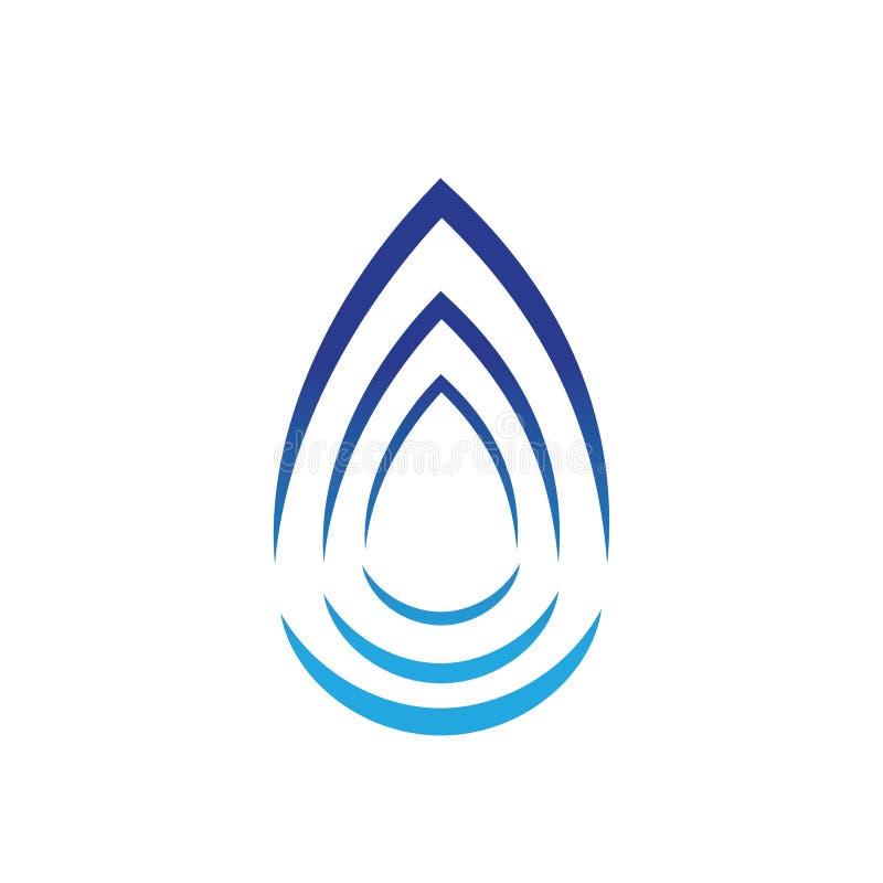 Water Drop Logo Template Vector Stock Vector - Illustration of future ...