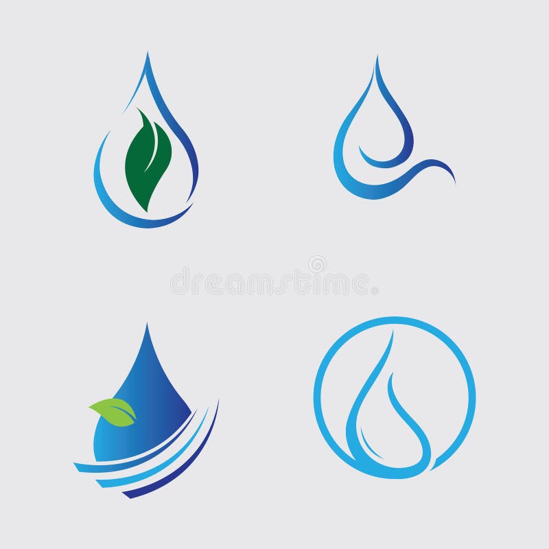 Water Drop Logo Template Vector Illustration Design Stock Vector ...
