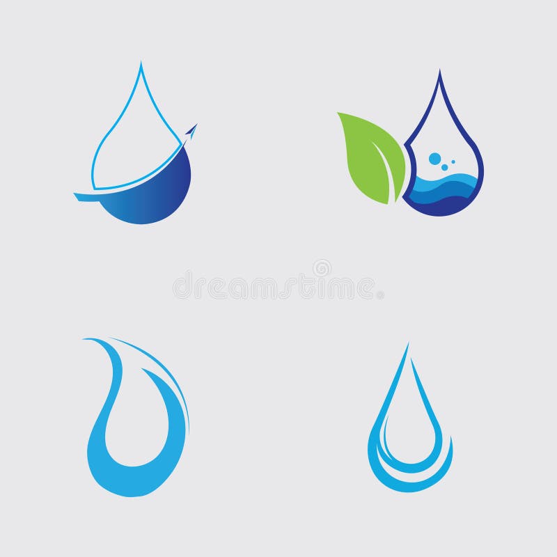 Water Drop Logo Template Vector Illustration Design Stock Vector ...
