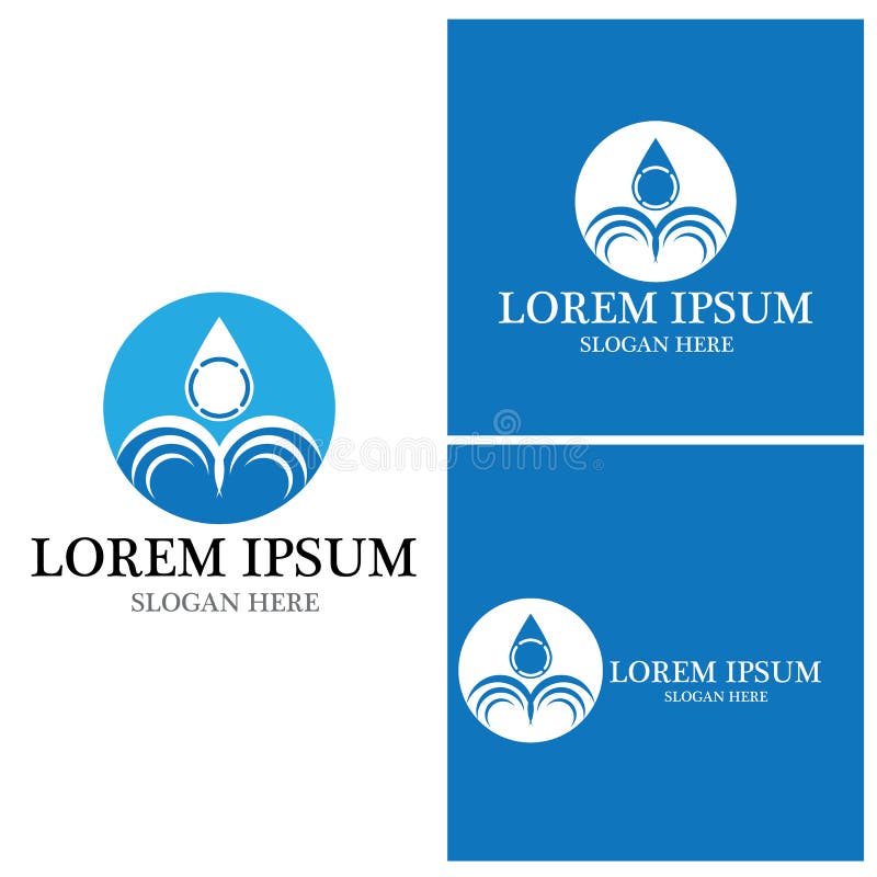 Water Drop Logo Template Vector Stock Illustration - Illustration of ...