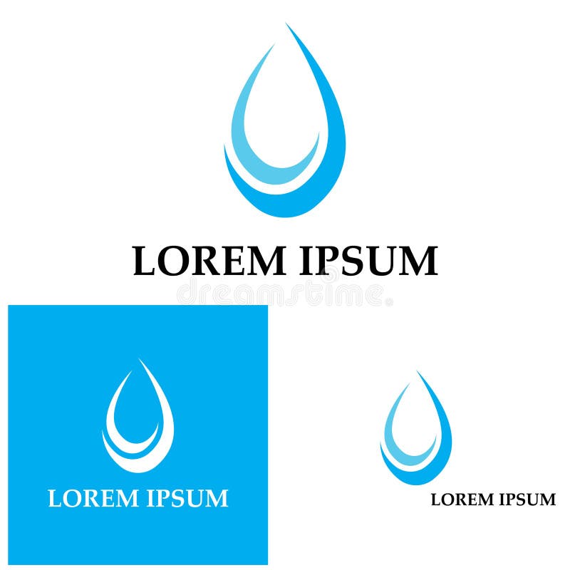 Water Drop Logo Template Vector Stock Vector - Illustration of future ...