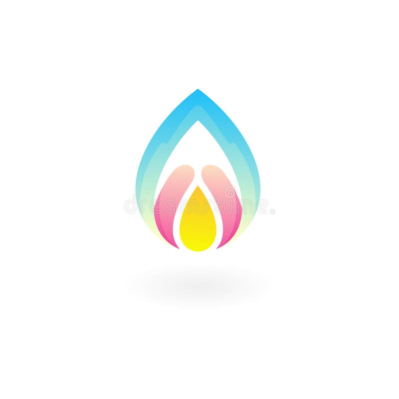 Water Drop Logo Vector, Natural Icon Vector, Colorful Style, Life Logos ...
