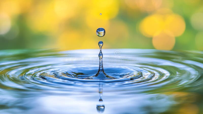 Water Drop Making a Splash, Water Droplet, Splashing Water, Liquid ...