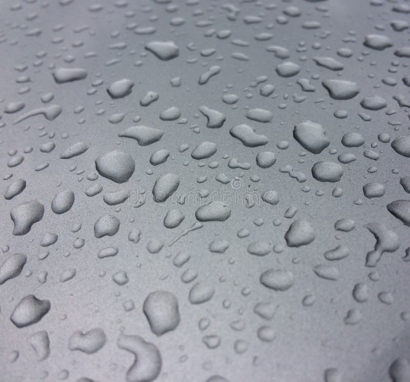 Water Drop on a Metal Surface Stock Image - Image of surface, wallpaper ...