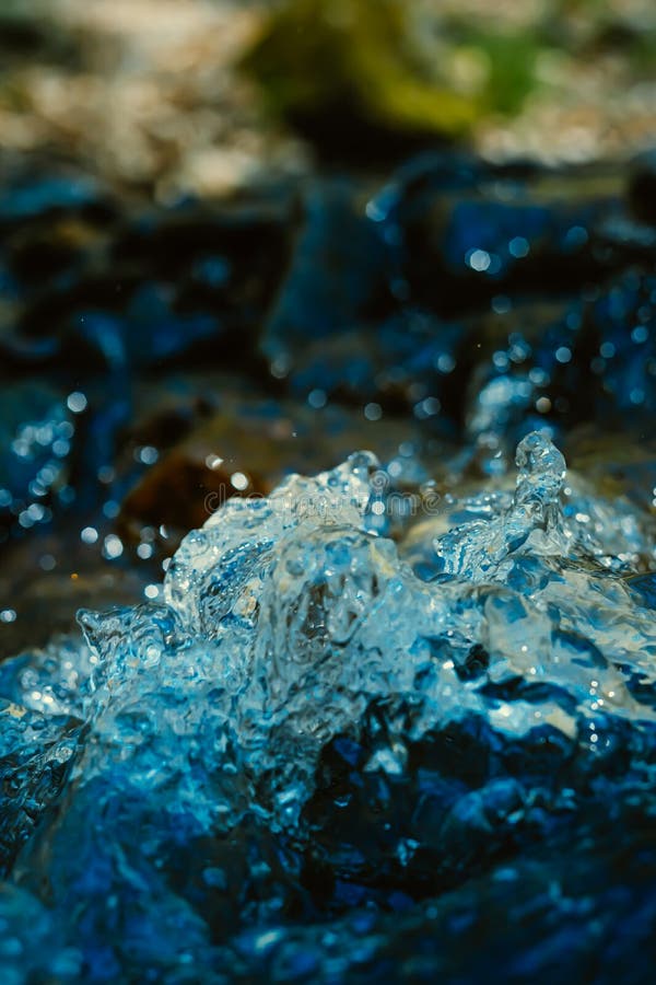 Water Drop Nature Splash Colorful Stock Image - Image of azure, splash ...