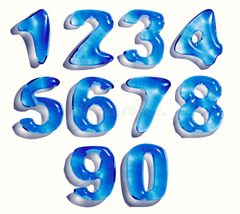 Water Drop Numbers Stock Illustrations – 446 Water Drop Numbers Stock ...