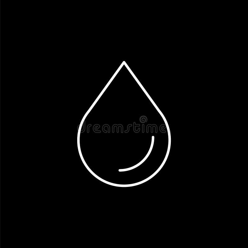 Water drop outline icon stock vector. Illustration of care - 142776993