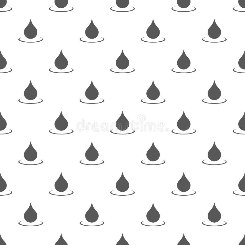 Seamless Vector Water Droplet Pattern Stock Vector - Illustration of ...