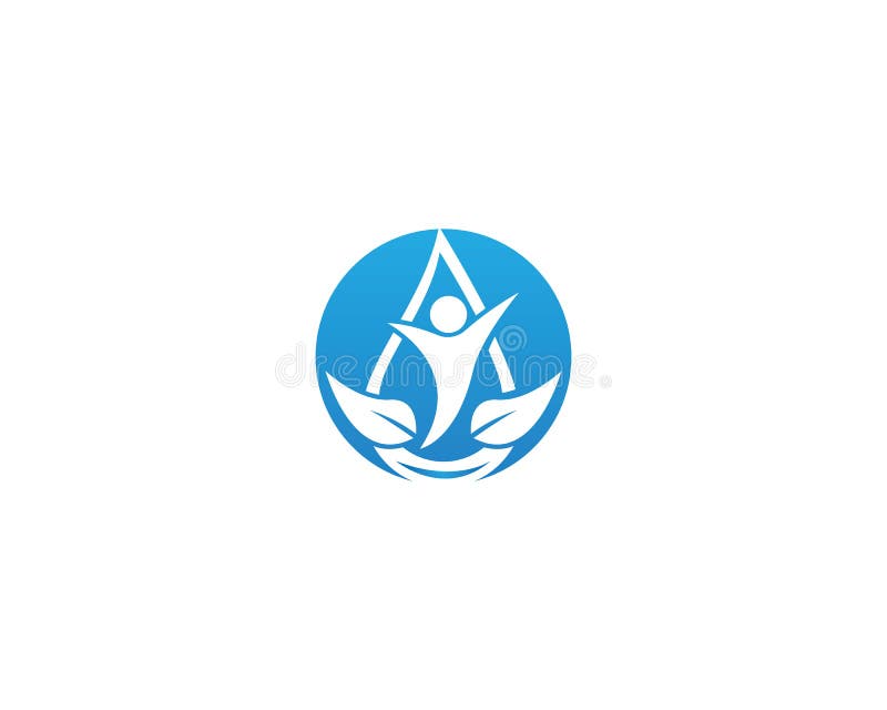 Water Drop People Icon Logo Concept Stock Vector - Illustration of logo ...
