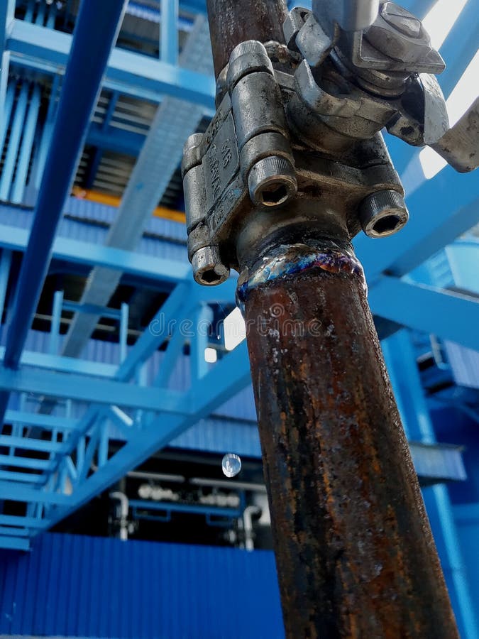 Water drop from piping. stock image. Image of piping - 206762311