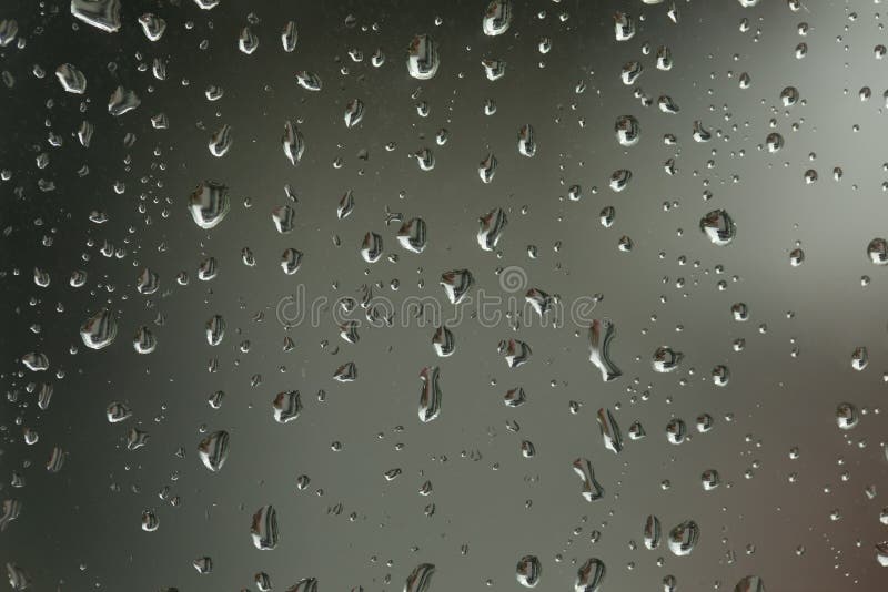 Water Drop, Rain Drops on Glass and Dripping Down Stock Image - Image ...