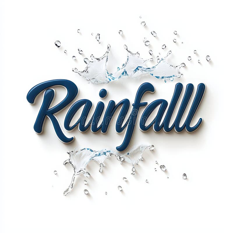 Water Drop Rainfall stock illustration. Illustration of design - 341310612