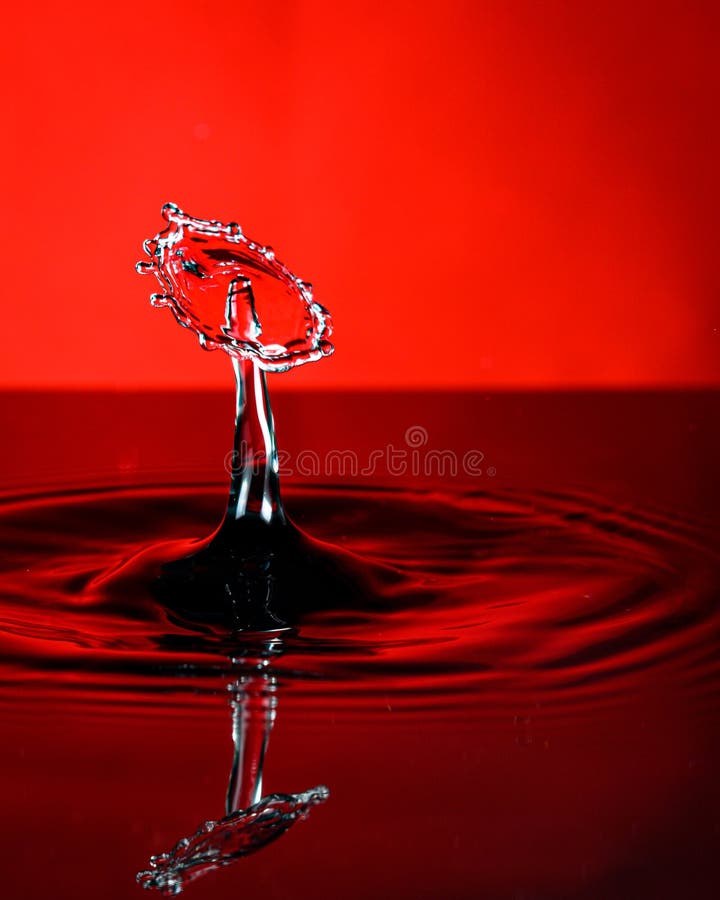 Water Drop - Red stock photo. Image of fresh, fluid - 316795648