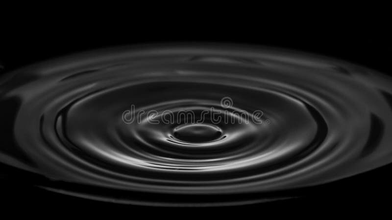 Water Drop Ripple on a Black Background Stock Photo - Image of drop ...