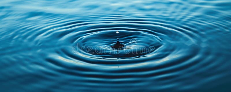 Water Drop Ripple Creating Patterns Stock Photo - Image of minimal ...