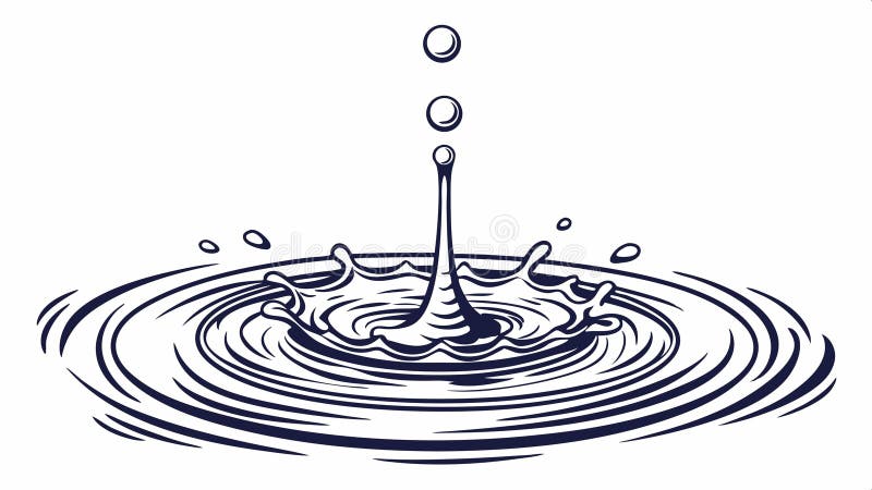 Water Drop Ripple Effect, Fluid and Motion Illustration Vector Design ...