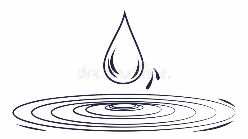 Water Drop Ripple Effect Nature Phenomenon Vector, Vector Design ...