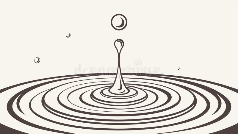 Water Drop Ripple Effect, Nature S Rhythm, Fluid Motion, Serene Design ...