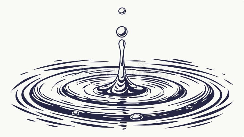 Water Drop Ripple, Liquid Motion Effect Vector Design Generative AI ...