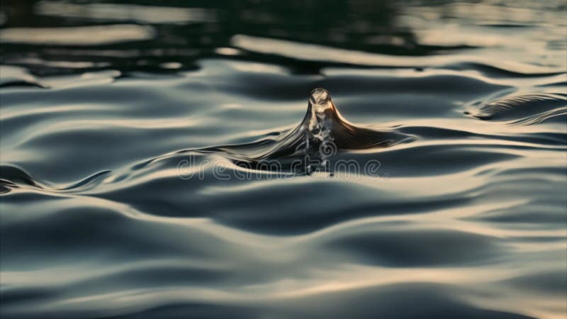 Water Drop Ripple stock video. Video of reflection, sunset - 347170855