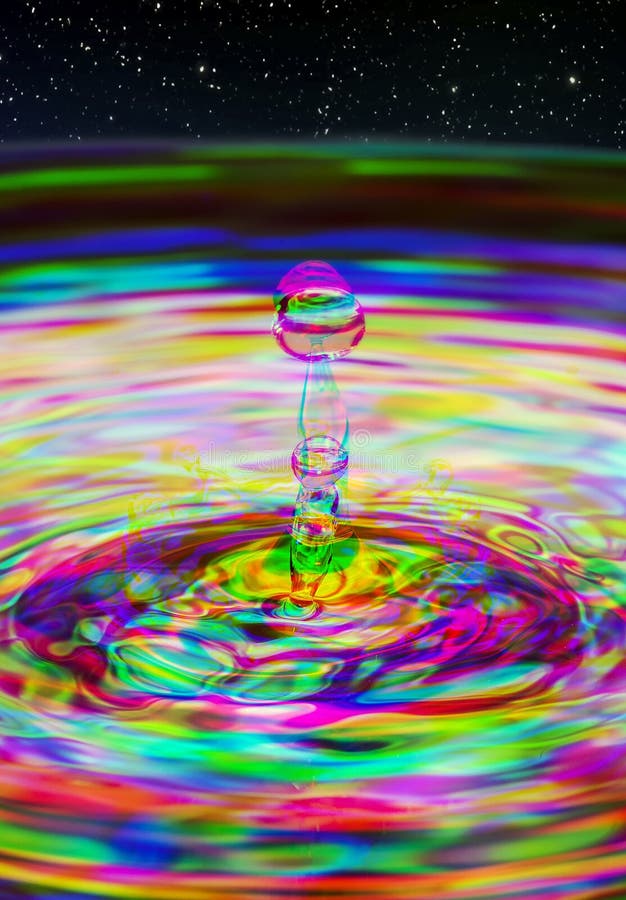Water Droplet Harris Shutter Effect Stock Photo - Image of reflection ...