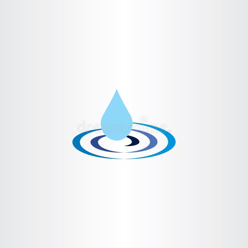 Water Drop Ripple Vector Icon Illustration Stock Vector - Illustration ...