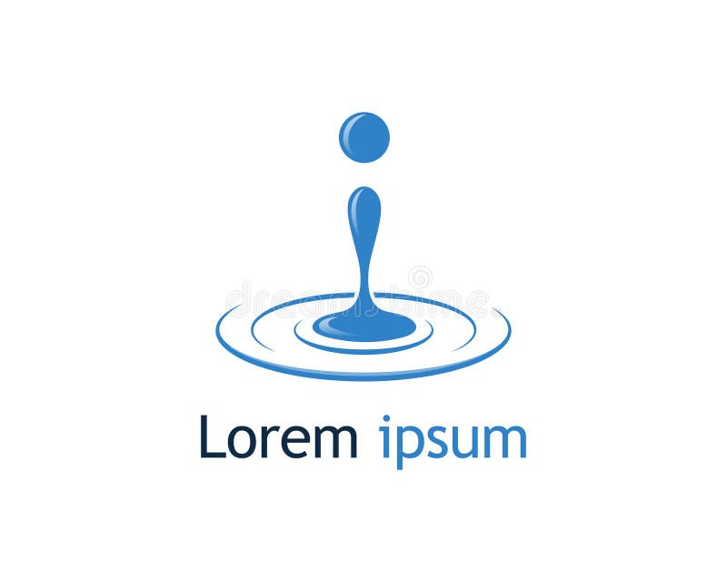 Water Drop Ripple Waves Vector Modern Logo Design Template Stock Vector ...